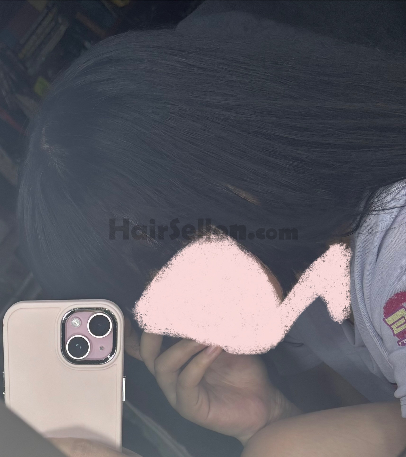 16.5-inch Natural Black Asian Hair - HairSellon