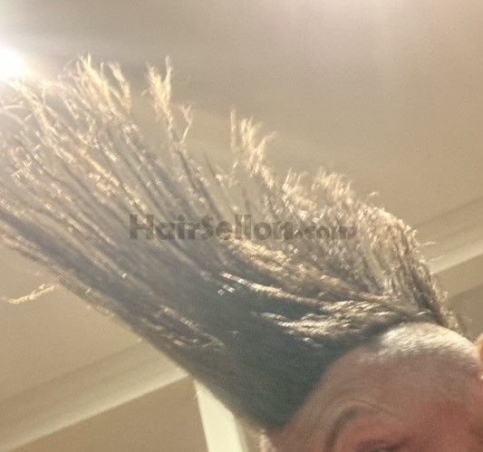 Brown male 10 inch fully fanned Mohawk - HairSellon