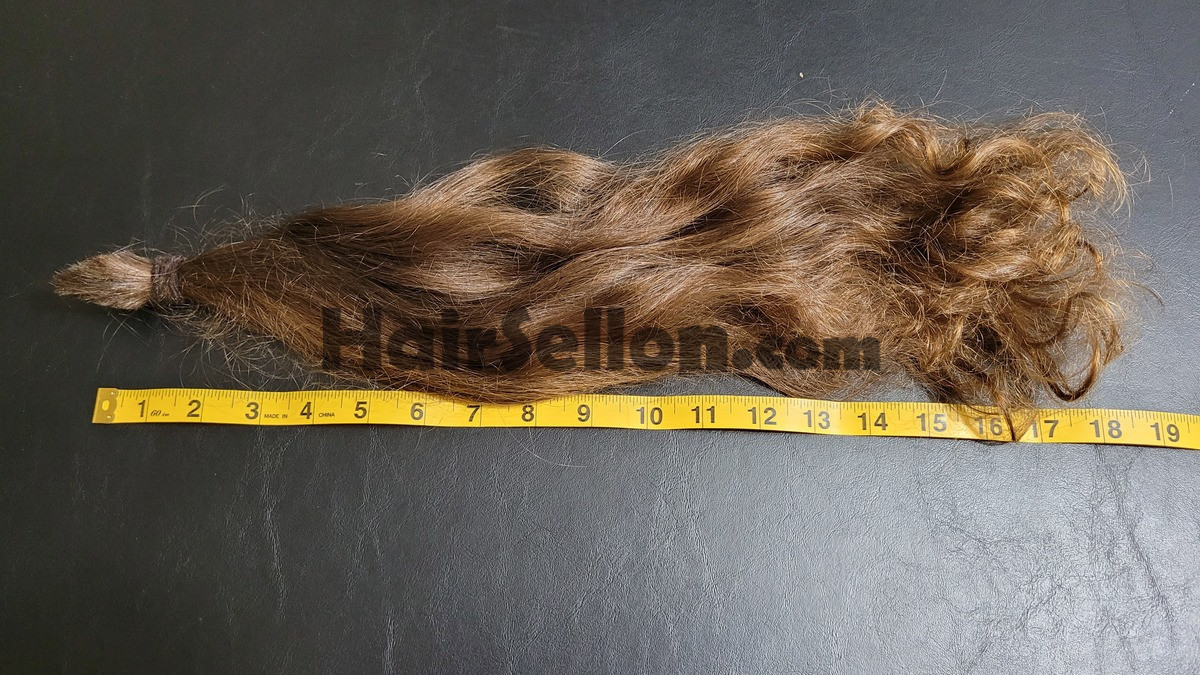 18 inches virgin wavy hair - HairSellon